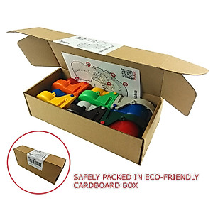 made2catch Pack of 6 Easy Use Mouse Traps - Model 2016 (Random Colors) - Easy Set Snap Mouse Trap - Reusable Humane Mouse Traps That Work - Mice,Voles and Small Rodents Control - Random Colors