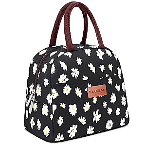 BALORAY Lunch Bag Women Men, Double Deck Lunch Box Insulated Lunch Bag for Adults Work Office Picnic, Leakproof Cooler Bag with Adjustable Shoulder Strap