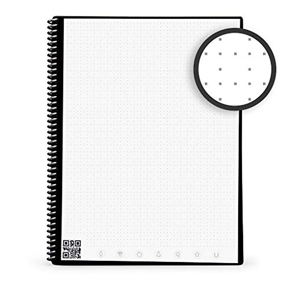 Rocketbook Smart Reusable Notebooks with 2 Pilot Frixion Pens - Black, Executive (6" x 8.8”) & Mini Size (3.5" x 5.5")