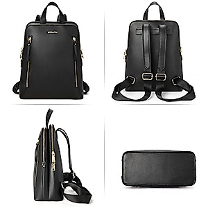 BOSTANTEN Leather Backpack for Woman Work Travel Backpack Stylish Ladies Shoulder Bags