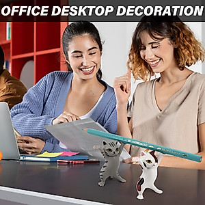 Cute Gifts - Enchanting Cat Pen Holder - Kawaii Cat Gifts for Cat Lovers - Office Desk Accessories - Room Decor ( 5 Cats Set )