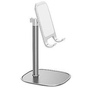Uniwit Aluminium Alloy Angle Adjustable Desktop Cellphone Holder,Case Friendly,Fully Protect Cellphone,Sturdy and Durable Phone Stand Compatible for All iphone Series and Other 4-7.9 inches cellphones