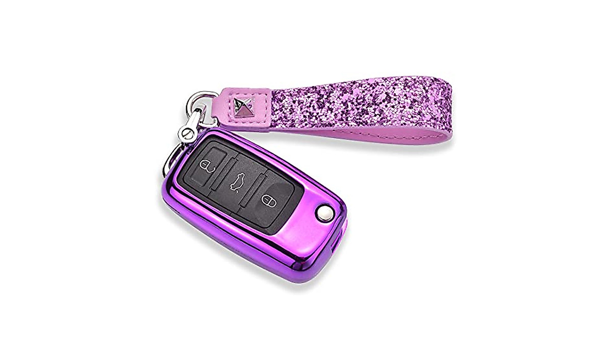 Royalfox 3D Bling Flip Key Fob Cover for VW & Skoda | Protect & Style