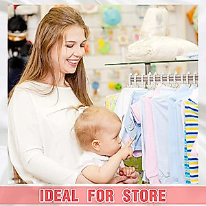 12 Pieces Pearl Beaded Clothes Hanger Mini Small Pearl Clothes Hangers Pearl Beads Metal Elegant Clothes Hangers with Ribbon Standard Hangers for Kids Baby Children Pet Cat Dog Clothes (White)