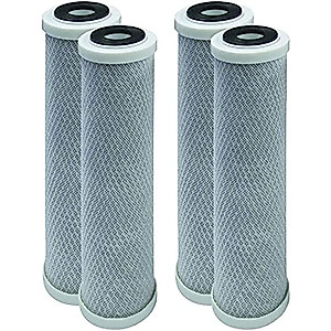 CFS – 4 Pack Carbon Block Water Filter Cartridges Compatible with Watts WCBCS975RV Models – Removes Bad Taste and Odor – Whole House Replacement Filter Cartridge – 5 Micron