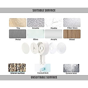 4OURVAN Vacuum Shower Corner Caddy Suction Cup Bathroom Kitchen Organizer Corner Shelf Rack Shower Basket Wall Mounted Shower Holder Organizer for Shampoo |Conditioner | No-Drilling Removable Reusable