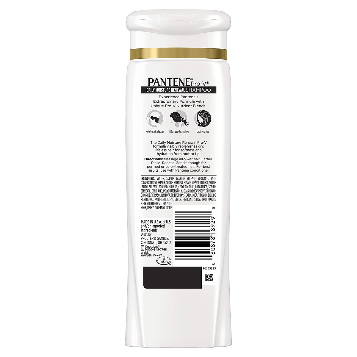 Pantene Daily Moisture Renewal Duo set, 12.6 Oz Shampoo and 12 Oz Conditioner