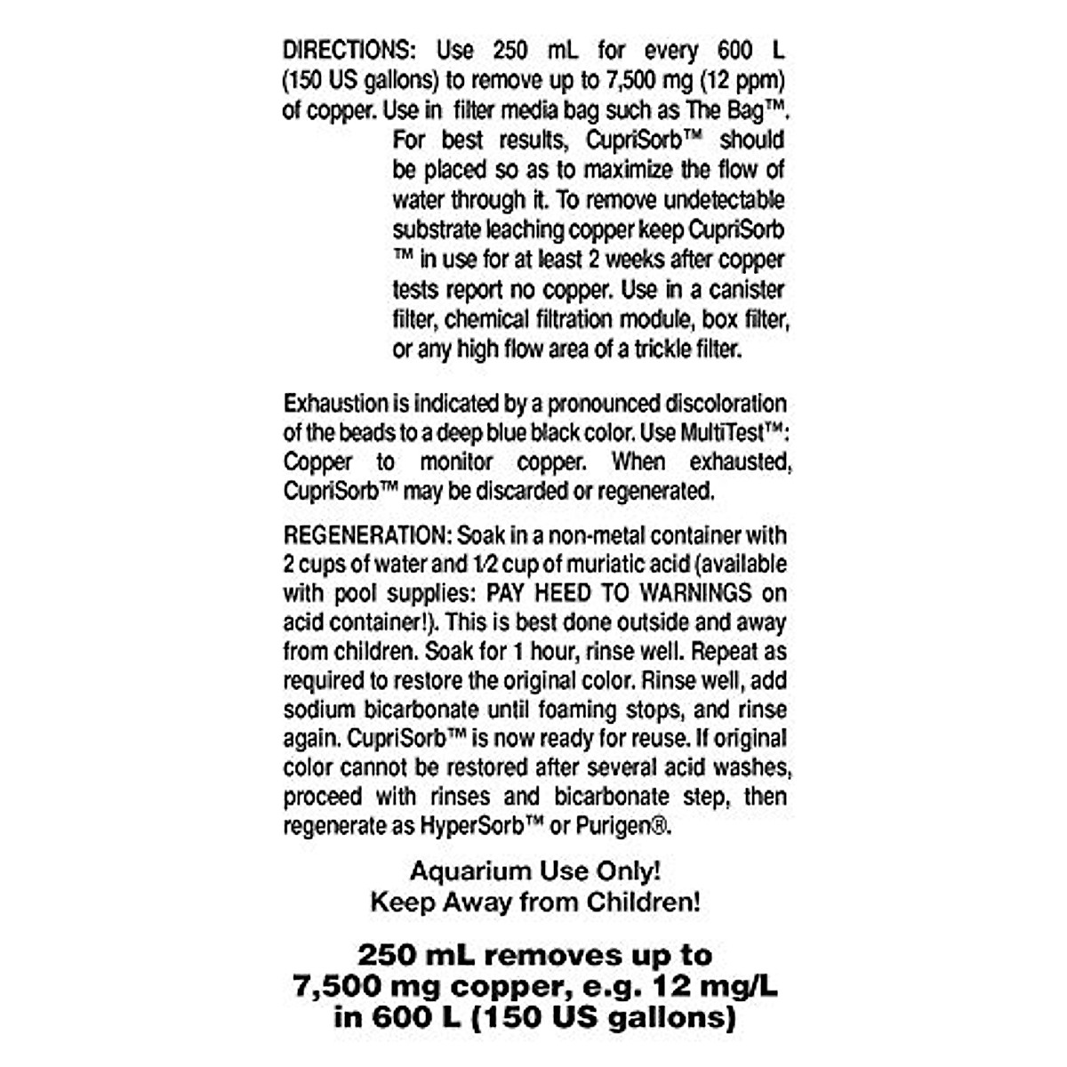 Seachem Cuprisorb 250ml