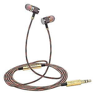 Betron YSM1000 Earphones in Ear Headphones Wired 3.5mm Jack Tangle-Free Cable Case and Noise Isolating Earbuds