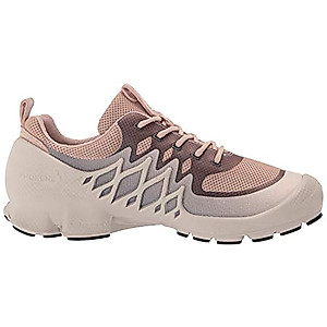 ECCO women's Biom Aex Trainer Sneaker, Rose Dust/Marine Textile, 10-10.5 US