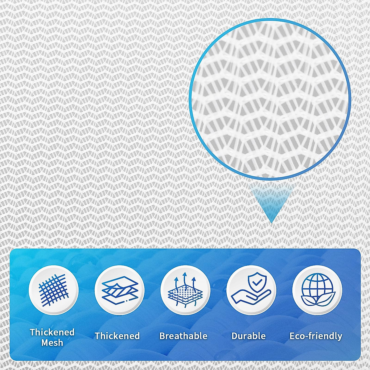 2-Pack Heavy Duty Mesh Laundry Bags,24x32 Inches Large Laundry Drawstring Bag,Washable Laundry Bag for College, Dorm, Travel, Family and Apartment Dwellers, white