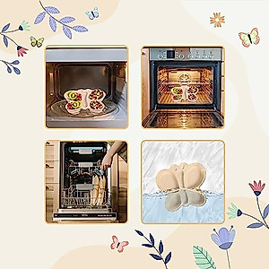 CUAIBB Suction Plates for Baby, Silicone Toddlers Plates with Suction Butterfly Shape, Divided Plates for Baby Led Weaning Supplies - Microwave & Dishwasher Safe - Pink