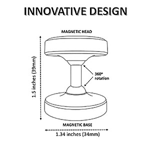 Gym Dual Magnetic Phone Mount & Holder. Attaches magnetically to Metal Surface.