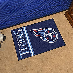 FANMATS - 8239 NFL Tennessee Titans Nylon Face Starter Rug 19"x30"