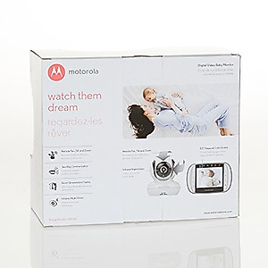 Motorola MBP36S Remote Wireless Video Baby Monitor with 3.5-Inch Color LCD Screen, Remote Camera Pan, Tilt, and Zoom