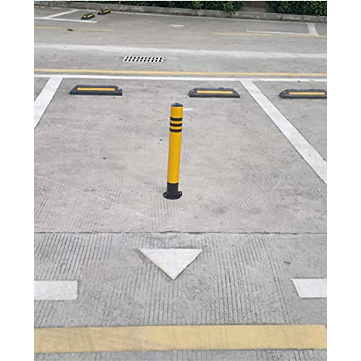 OUSIKA Parking Post, Parking Barrier, for Parking Lot Column Parking Space Lock Floor Lock Thickened Parking Thickened Column Parking Lock and Floor Lock Column Bollard