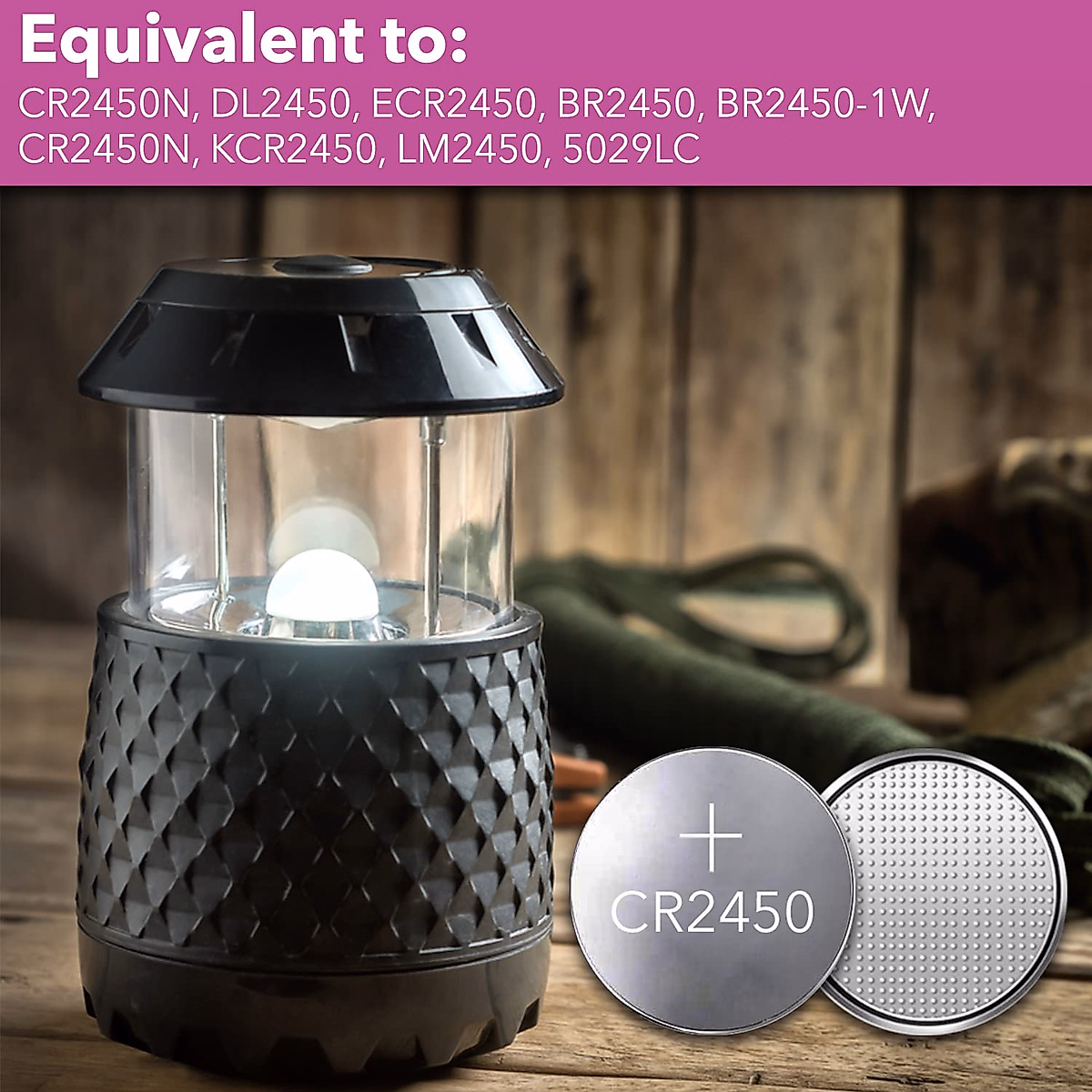 LOOPACELL CR2450 3V Lithium Battery (Pack of 20) - High Capacity Coin Cell Batteries