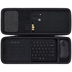 co2CREA Hard Case Compatible with Logitech Pebble 2 Combo K380 K380s Pebble Keys 2 + M350 Wireless Keyboard and Pebble Mouse Combo (Black)