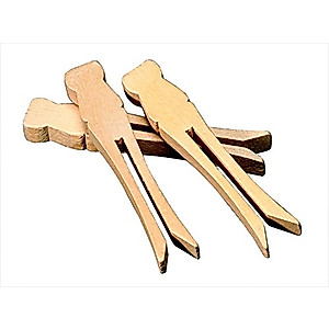 Creativity Street 085964 Wood Slotted Flat Clothespin, 3.75 in, Natural, Pack 50