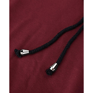 Jacansi Women's Sweatshirt Hoodie Dress with Pockets Winter Fall Long Dresses for Women Red M