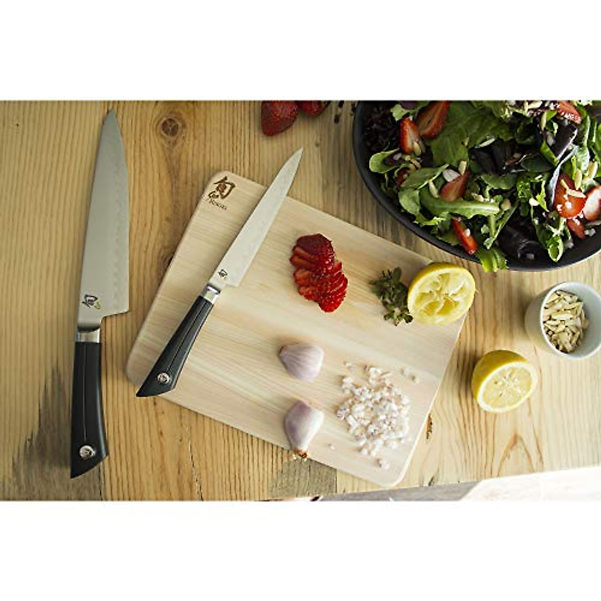 Shun Cutlery Sora Chef's Knife 8”, Gyuto-Style Kitchen Knife, Ideal for All-Around Food Preparation, Authentic, Handcrafted Japanese , Professional Chef Knife