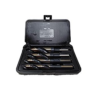 Norseman by Viking Drill and Tool 26443 4 Piece 9/16 in. to 1 in. Heavy Duty Black and Gold Vortex 1/2 in. Shank Set