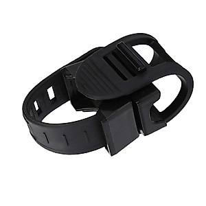 Junluck Universal Bicycle Headlight Holder, Adjustable 360 Degree Rotation Bicycle Flashlight Mount Clip Bracket for Road Bike Cycling Part, Suitable for 28-40mm Diameter Flashlight