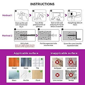 JNIHEEP Hair Dryer Holder Wall Mounted, New Upgrade Stainless Steel Self Adhesive Blow Dryer Holder Rack for Dyson Supersonic Hair Dryer,Silver