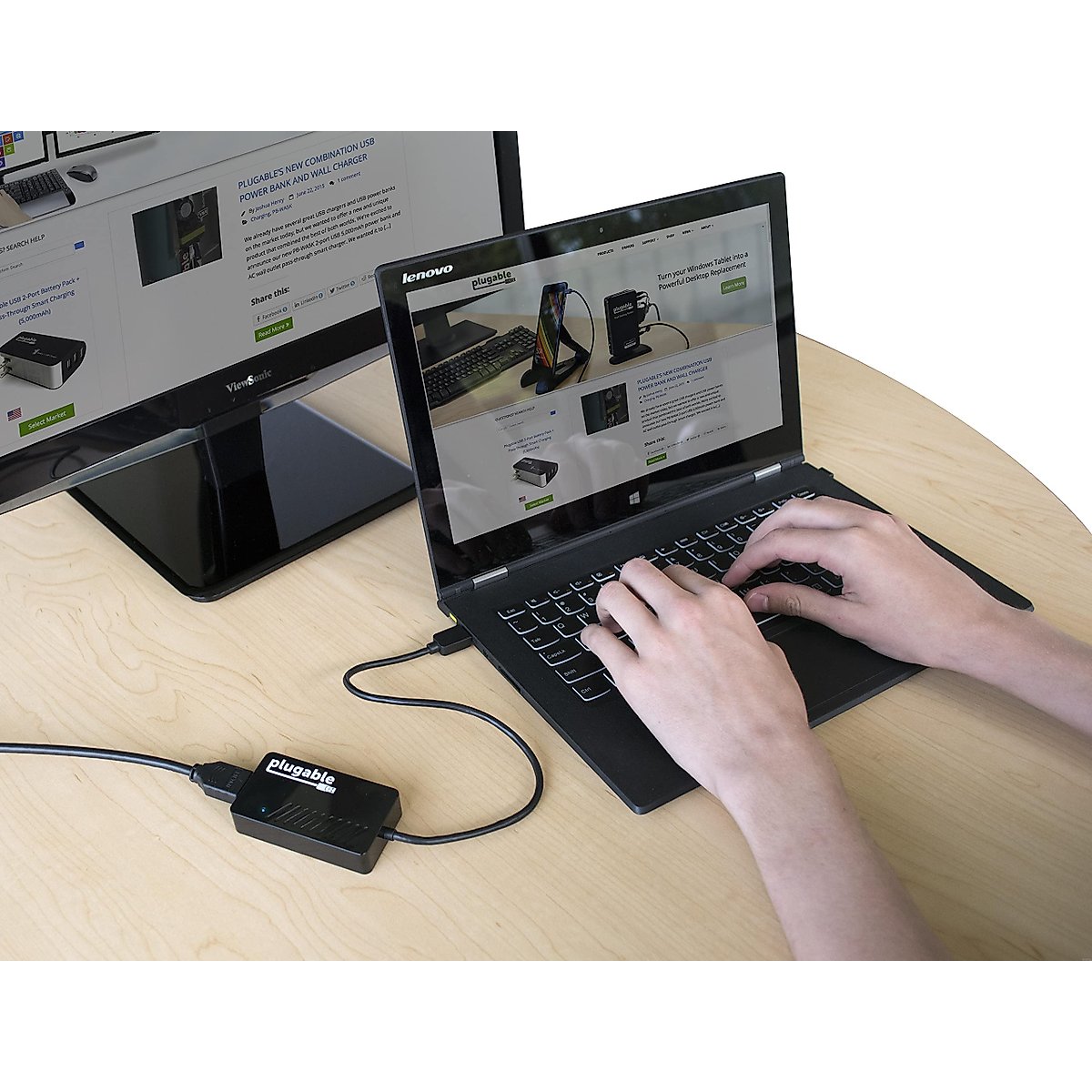 Plugable USB 3.0 to HDMI Video Graphics Adapter with Audio for Multiple Monitors up to 2560x1440 Supports Windows 11, 10, 8.1, 7, XP, and Mac