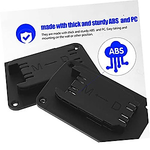 VILLCASE 18 Pcs Drill Tool Holder Drill Storage Dock Bracket Tool Holders Drill Tools Holder Drill Tool Fixing Bracket Drill Tool Brackets Hanger Stand Lithium Battery Mount Abs M18