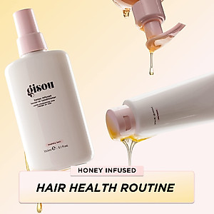 Gisou Honey Infused Leave-In Conditioner, a Lightweight Conditioning Hair Spray, Hair Moisturizer and Hair Detangler, Frizz Control, Softens and Protects Against UV Damage (5.1 fl oz)
