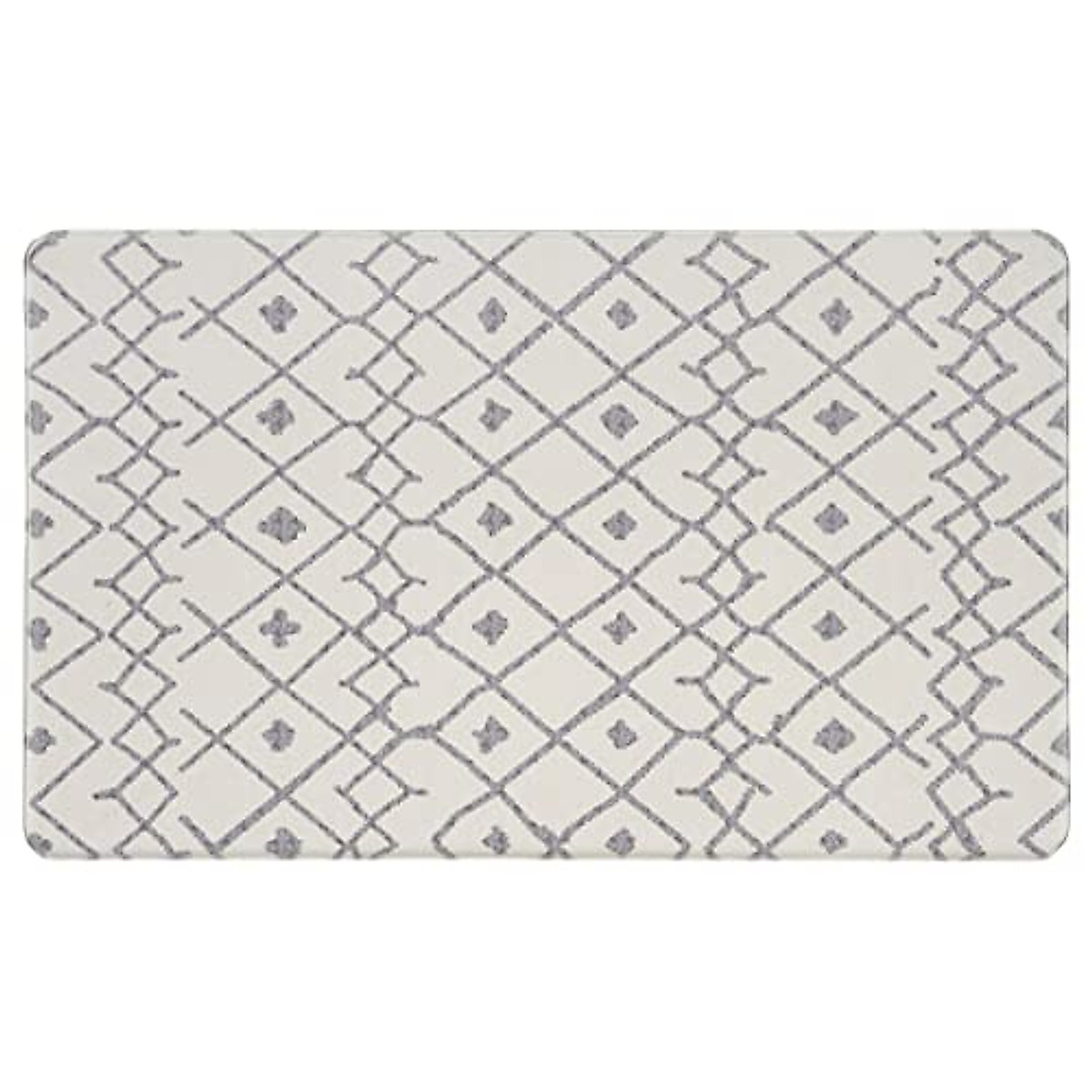 Rugshop Modern Boho Trellis Anti Fatigue Standing Mat 18" x 30" Cream