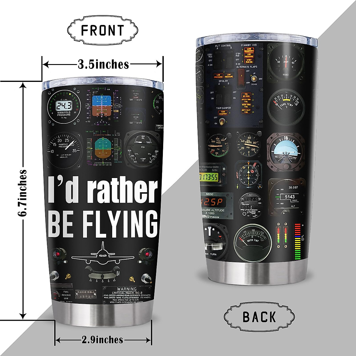 Ladyhold Pilot Gifts, Aviation Gifts, Pilot Gifts for Men Tumbler 20Oz, Aviation Gifts for Pilots Men, Airplane Gifts for Men, Pilot Gifts Aviation Men, Pilot Gift Ideas, Gifts for Aviation Lovers
