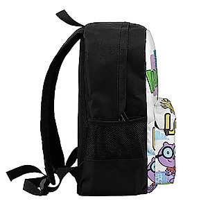 KOVOS Wow! Wow! Anime Wubbzy! Laptop Bag Cartoon Backpack Casual Travel Backpacks Daypack For Men Women