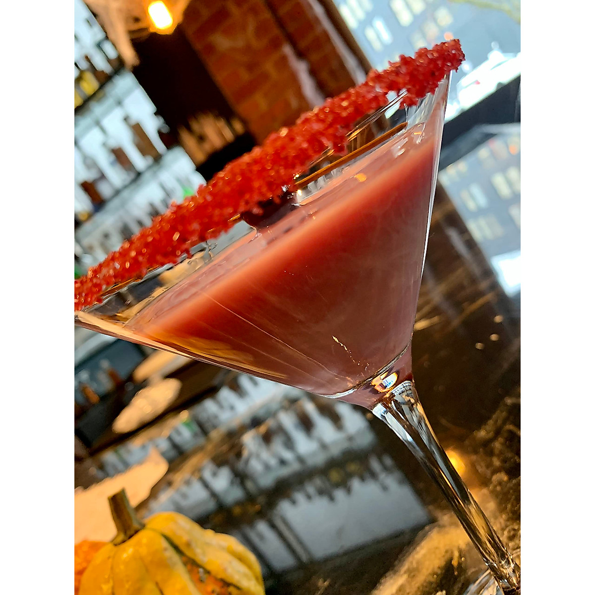 Snowy River Cocktail Sugar 3oz Gift Pack, All Natural Beverage Rimmer for Cocktails & Margaritas in Gift Rimmer Tin, Drink Decorating (Red)