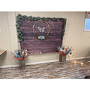 Wood Vinyl Backdrop Spring Easter Wooden Board Wall Portrait Photography Background Baby Shower Birthday Wedding Party Vintage Brown Wood Seamless Backdrop Photo Props 7x5FT
