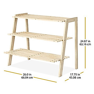 Whitmor 3-Tier Wood Shoe Shelves