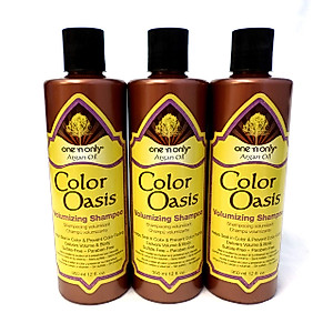 One N Only Argan Oil Shampoo Color Oasis Volumizing 12oz (3 Pack)