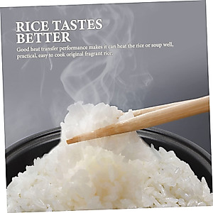 OUNONA Rice Cooker Liner Inside Pot Pressure Cooker Inner Pot Non-stick Rice Cooker Pot Stainless Steel Cookware Nonstick Rice Cooker Aluminum Alloy Household Cooking Pot