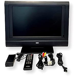 Jensen JE1908 HD 19" Flat Panel LCD TV; Wide Viewing Angles; High-Output Speakers; Metal Framed Interior; VGA and Component Video; Also Includes Aux, S-Video, TV, and Antenna in (Renewed)