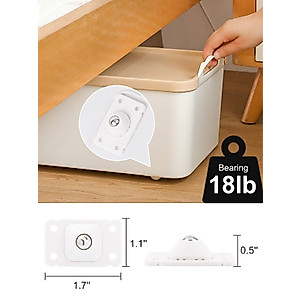 32 PCS Self Adhesive Caster Wheels, 360 Degree Swivel Mini Adhesive Wheels, Stainless Steel Paste Type Universal Pulley, Anerpoey Rotation Sticky Pulley for Trash Can, Storage Box, Furniture