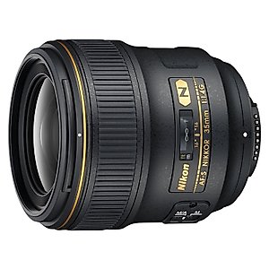 Nikon AF FX NIKKOR 35mm f/1.4G Fixed Focal Length Lens with Auto Focus for Nikon DSLR Cameras (Renewed)