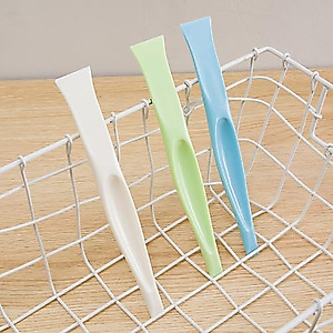 Cleaning Scraper Plastic Scraper Dual Head Cleaning Scraper Multifunctional Gas Stove Crevice Stain Removal Scraper (white)