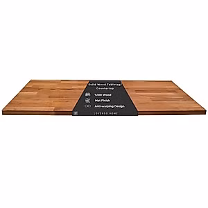 Lovendo | Handmade | Solid Wood Table Top | Butcher Block Counter Top | 72‘‘ x 23.6 ‘‘ inch | Thickness 1.18'' | Matte Finish