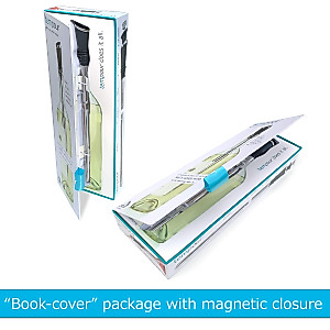 Soireehome Tempour Gourmet Aerator, Filter, Stopper, and Chiller for Wine and Liquor- Gift for Hosting, Perfect For Wine Tasting and Parties