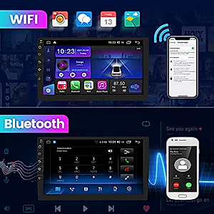 Android 11 [2GB+32GB] Car Radio Compatible for Ford Escape 2013-2016, 9 Inch Touch Screen with GPS/FM/WiFi/USB, Support SWC, Wireless Carplay/Wired Android Auto