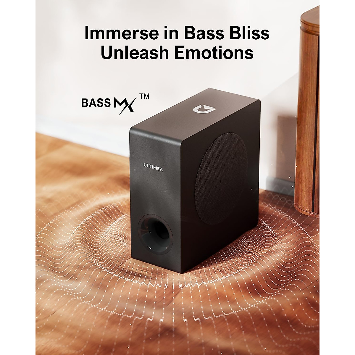 ULTIMEA Sound Bar for Smart TV with Dolby Atmos,190W Peak Power Soundbar with Subwoofer, TV Sound Bar with Bass Boost, Home Theater Audio Sound Bars for TV Speakers, Ultra-Slim Series Nova S50