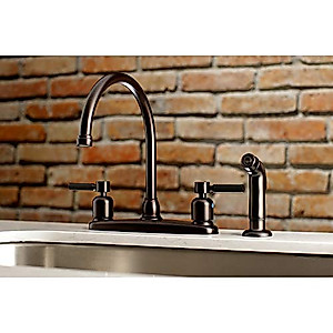 Kingston Brass FB795DKLSP Kaiser 8" Centerset Kitchen Faucet, Oil Rubbed Bronze