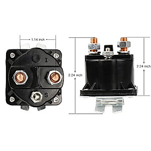 YIXIN 3 Post Solenoid Switch 240-20008 12V Compatible with Waltco Maxon Liftgate 75089822 75089831 262939 263061 Prestolite SAZ4201BJ