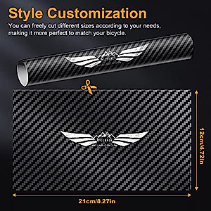 NICEDACK Bike Chainstay Protector, Cycling Bike Chain Guard Decal Stickers Chainstay Bicycle Frame Tape Guard for Mountain Bike Chain Protective Front Fork Protective (5 PCS)